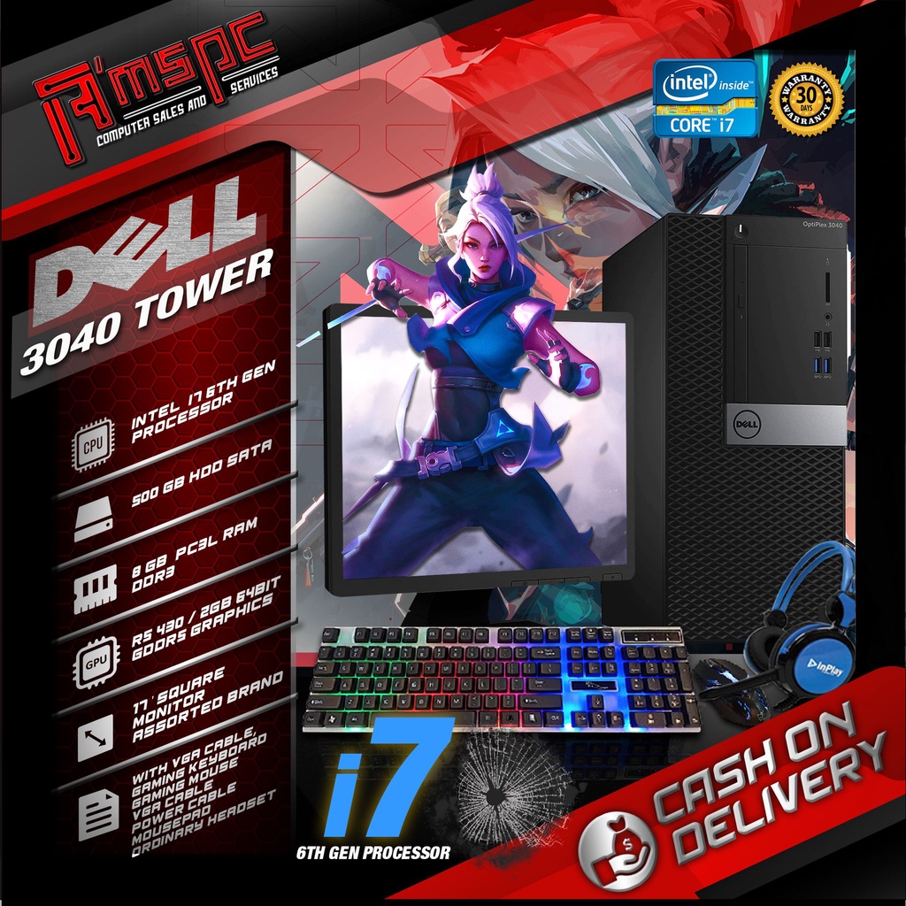 DESKTOP Intel core i7 6TH GEN 500GB HDD STORAGE 8GB RAM DDR3 | AMD R430 ...