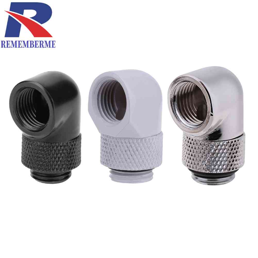 G1/4 Thread 90 Degree Fitting Adapter Rotary Fitting Water Cooled ...