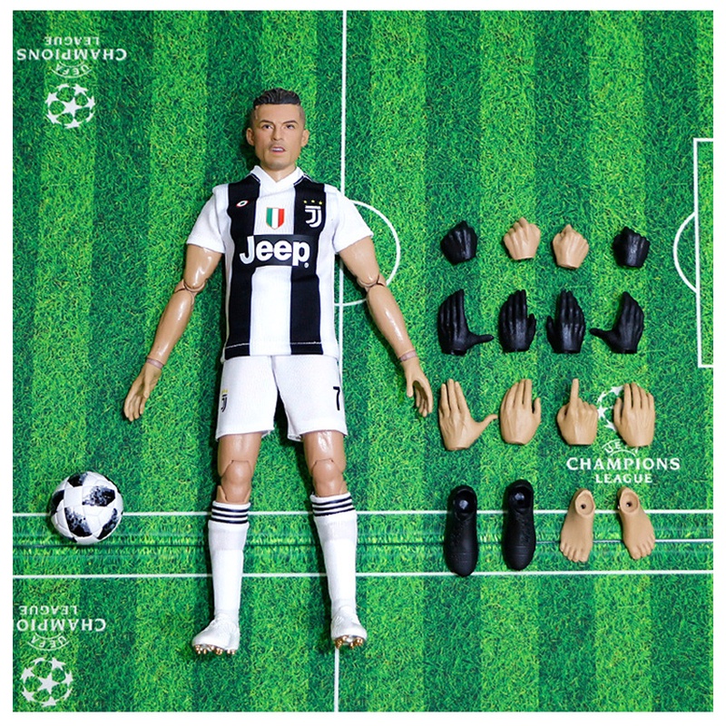 Football player action figure 28cm big figures Cristiano Ronaldo Messi ...