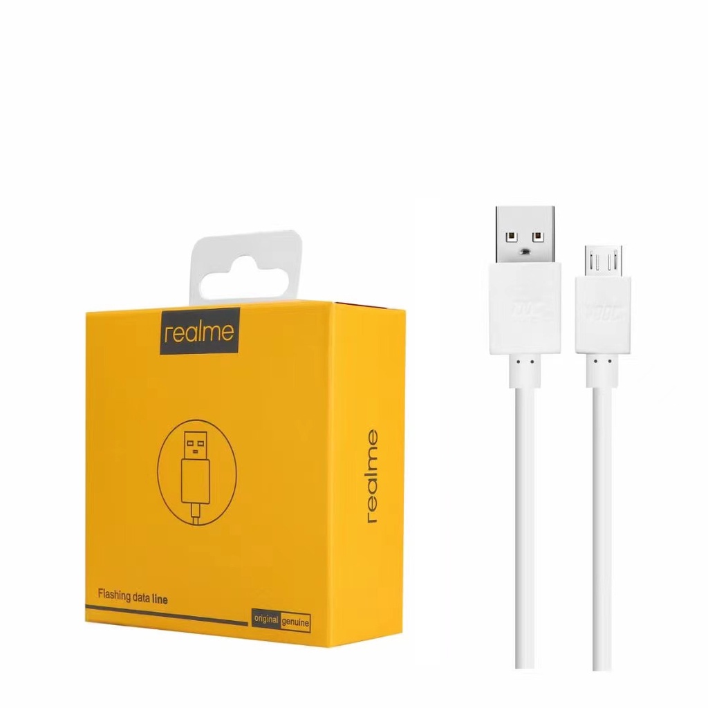 Realme Fast USB To Type C & Micro Cable Quick Charging Cord | Shopee ...