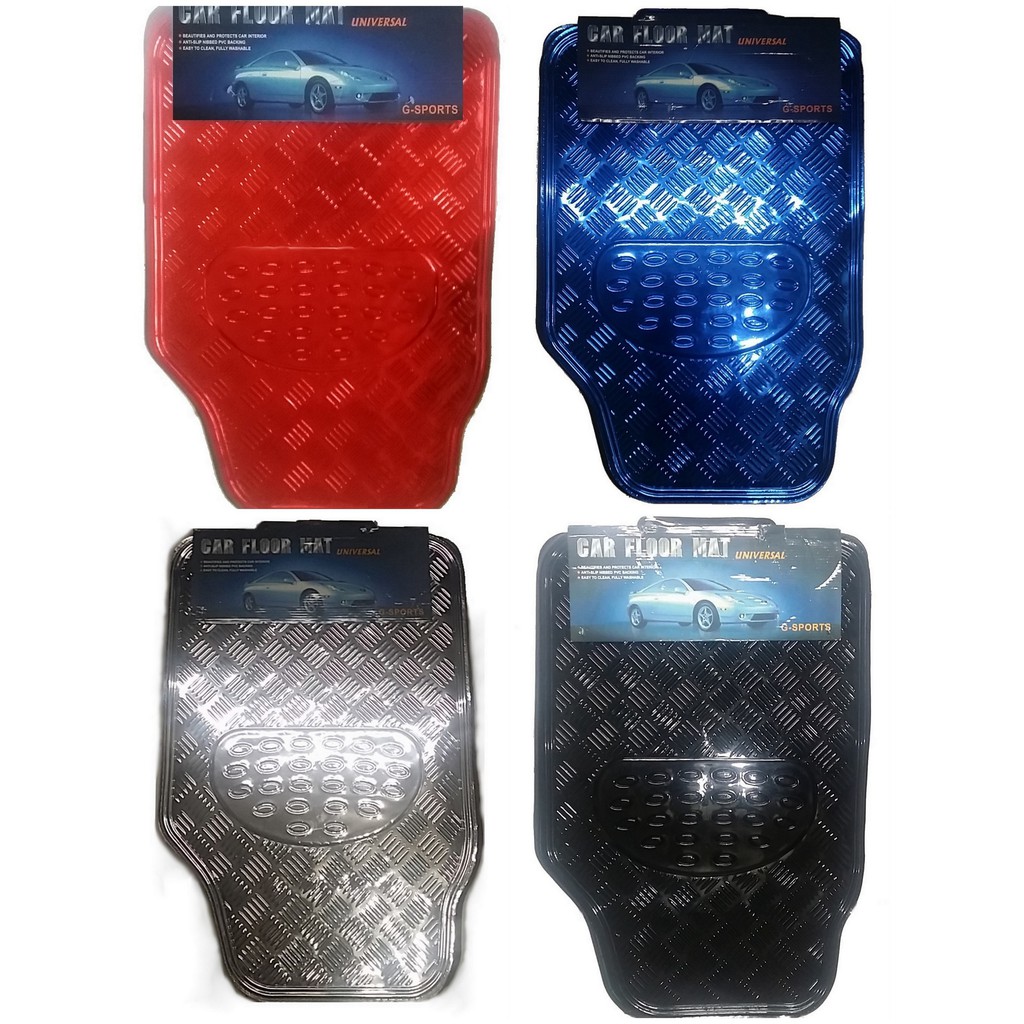 5-pc. Metallic Car Matting Aluminum Mat | Shopee Philippines