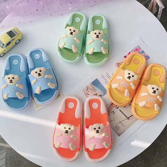 Kids Fashion slides Slippers BEARS Slip ST-2168SM | Shopee Philippines