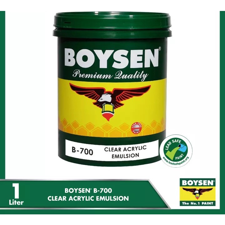 Boysen Clear Gloss Acrylic Emulsion 1 Liter • DCA Commercial • | Shopee ...