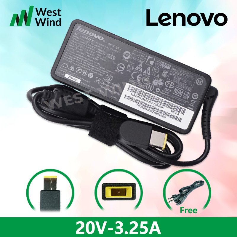 Lenovo 20V 3.25A Laptop Charger for ThinkPad Edge E431 E440 E450 E455 E460 E465 E531 E540 E550 ...