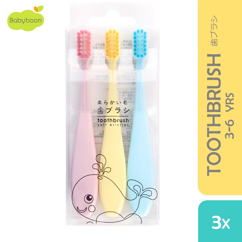3pcs Set Kids Toothbrush Japan Soft-Bristled (3-6 years old) | Shopee ...