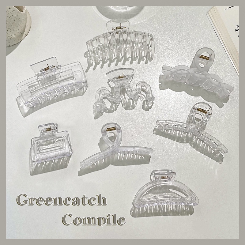 Korean Style Fashion Transparent Color Hair Clamp Delicate Hair ...