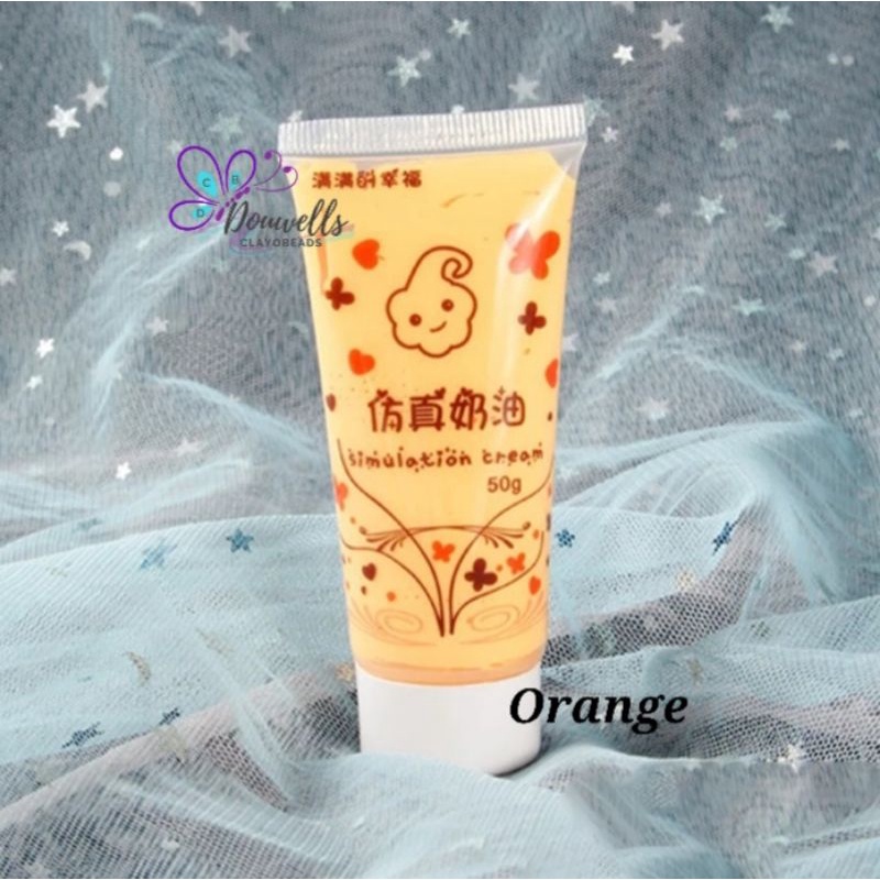 50g Fake Whipped Cream Simulation Glue DIY Phone Cream Glue Decoden ...