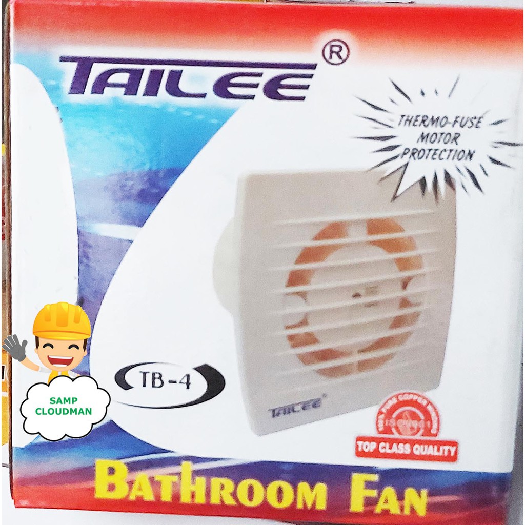 Tailee Taiwan Ceiling Exhaust Fan 4" or 6" Bathroom Fan Ventilation ...