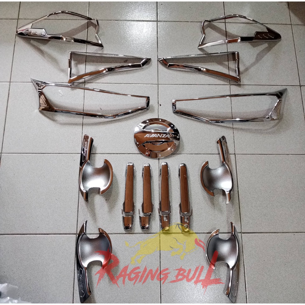 2022 - 2025 Toyota Avanza Garnish Set - Chrome Silver - Thailand Made | Shopee Philippines