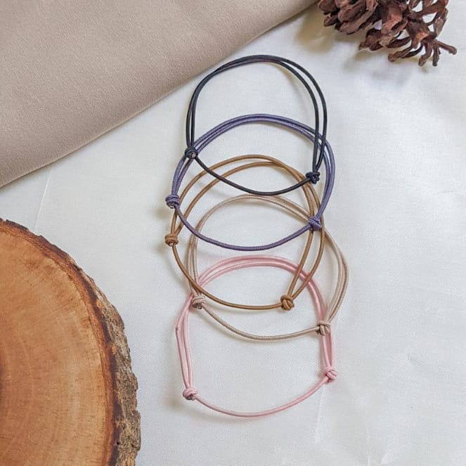 Plain Korean Rope Bracelet Couple Couple Many Colors | Shopee Philippines