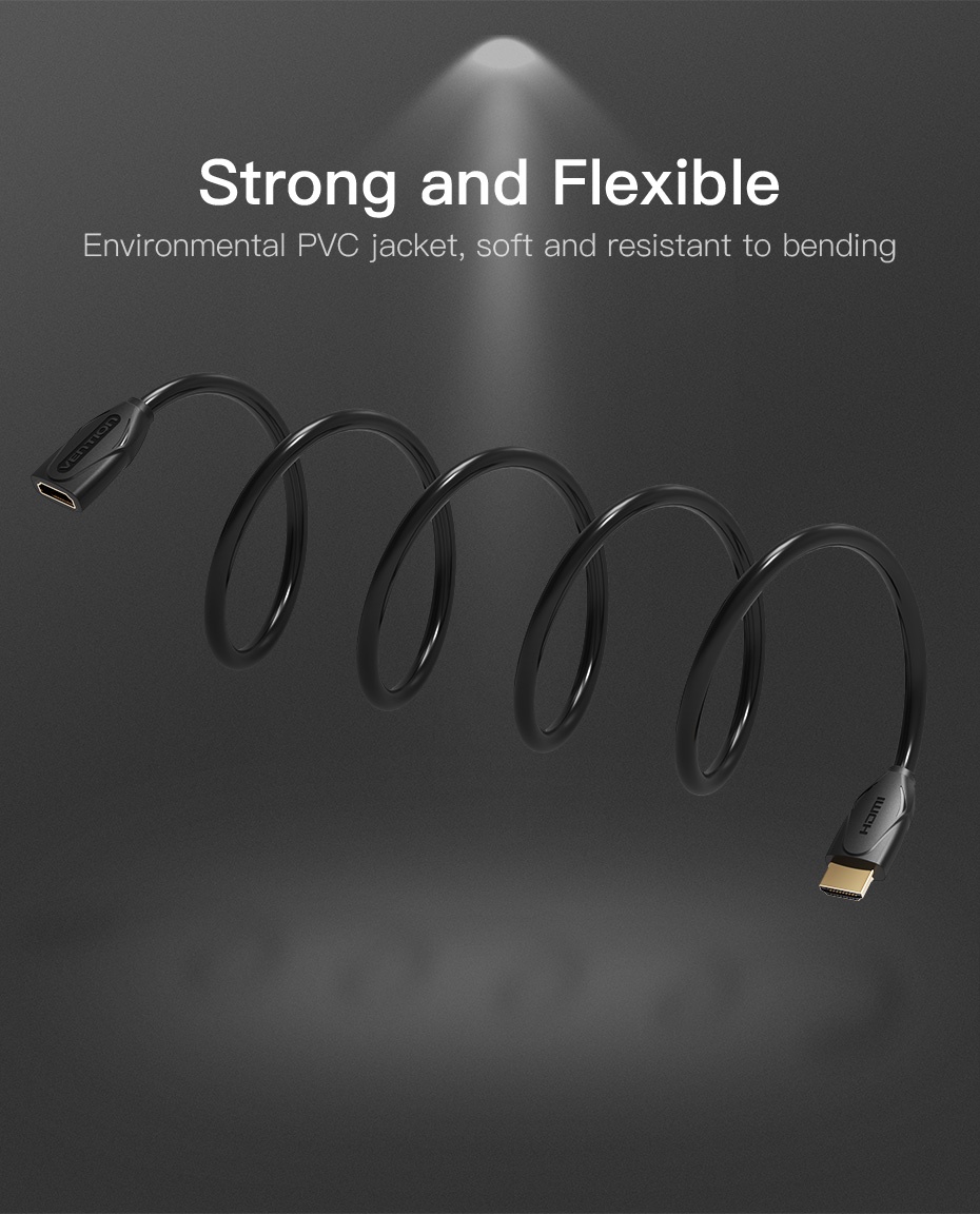 Trendy New Vention HDMI Extension Cable 4K 60HZ Male to Female Extender ...