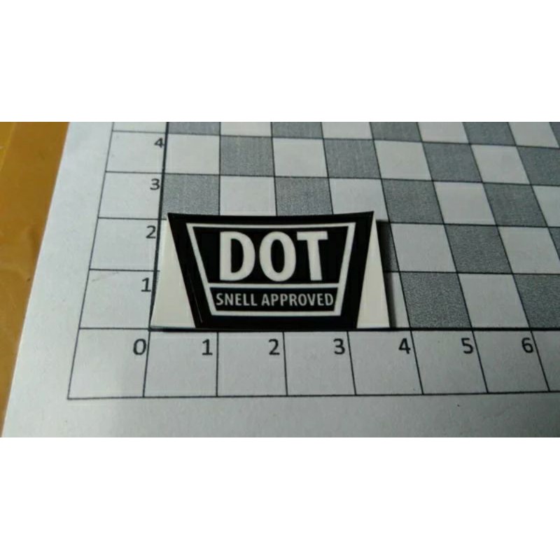 DOT SNELL APPROVED universal helmet sticker | Shopee Philippines