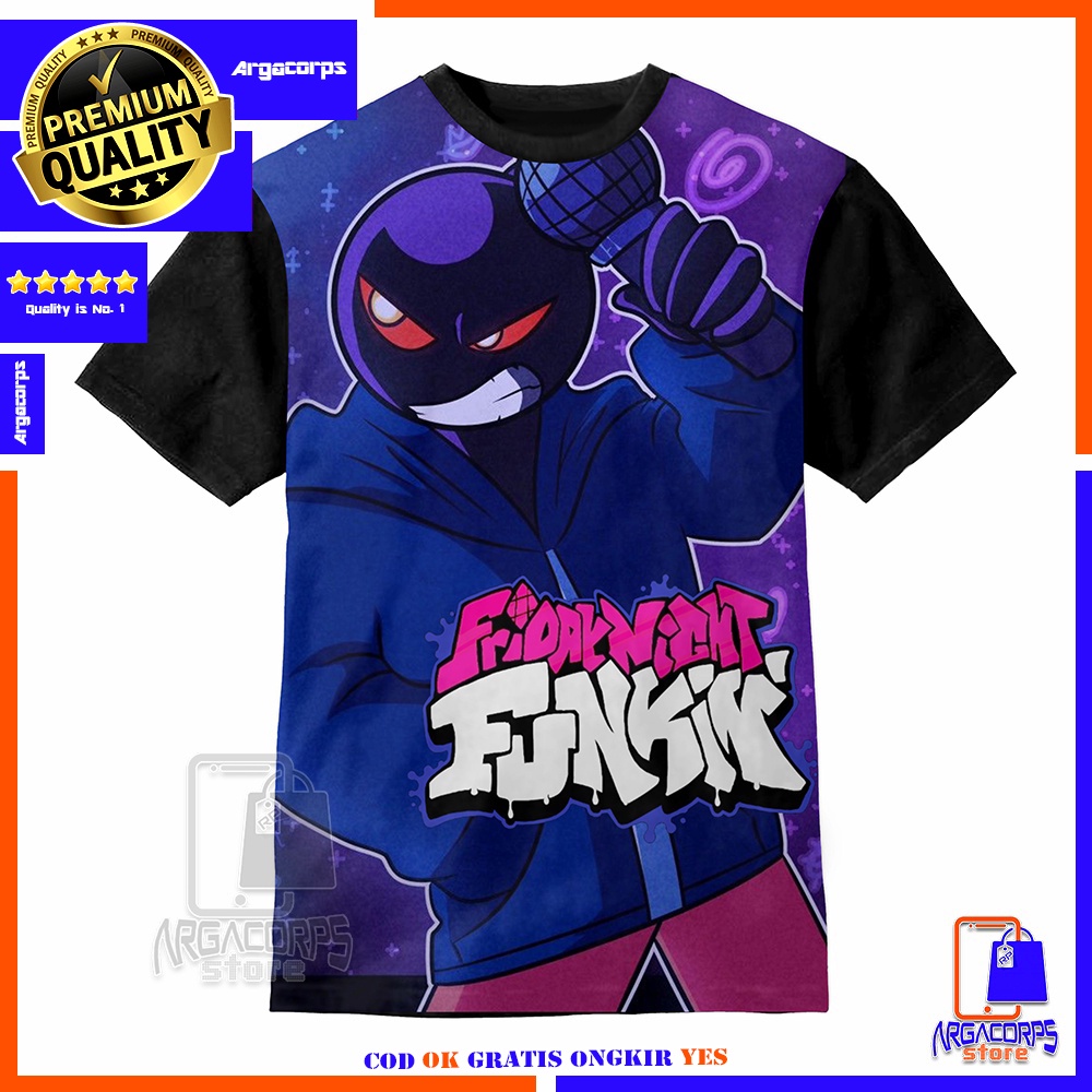 3D Children's T-shirt Premium Children's Clothes - Whitty FNF Funkin ...