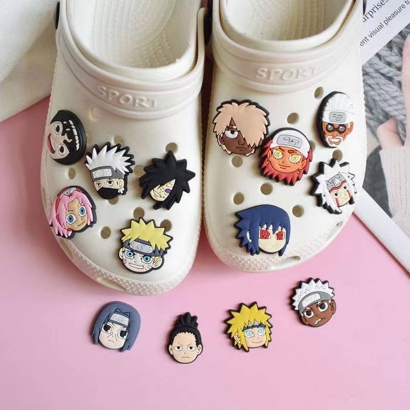 Sunstar Japanese Cartoon Anime NARUTO Series Crocs Jibbitz Charms Pins ...