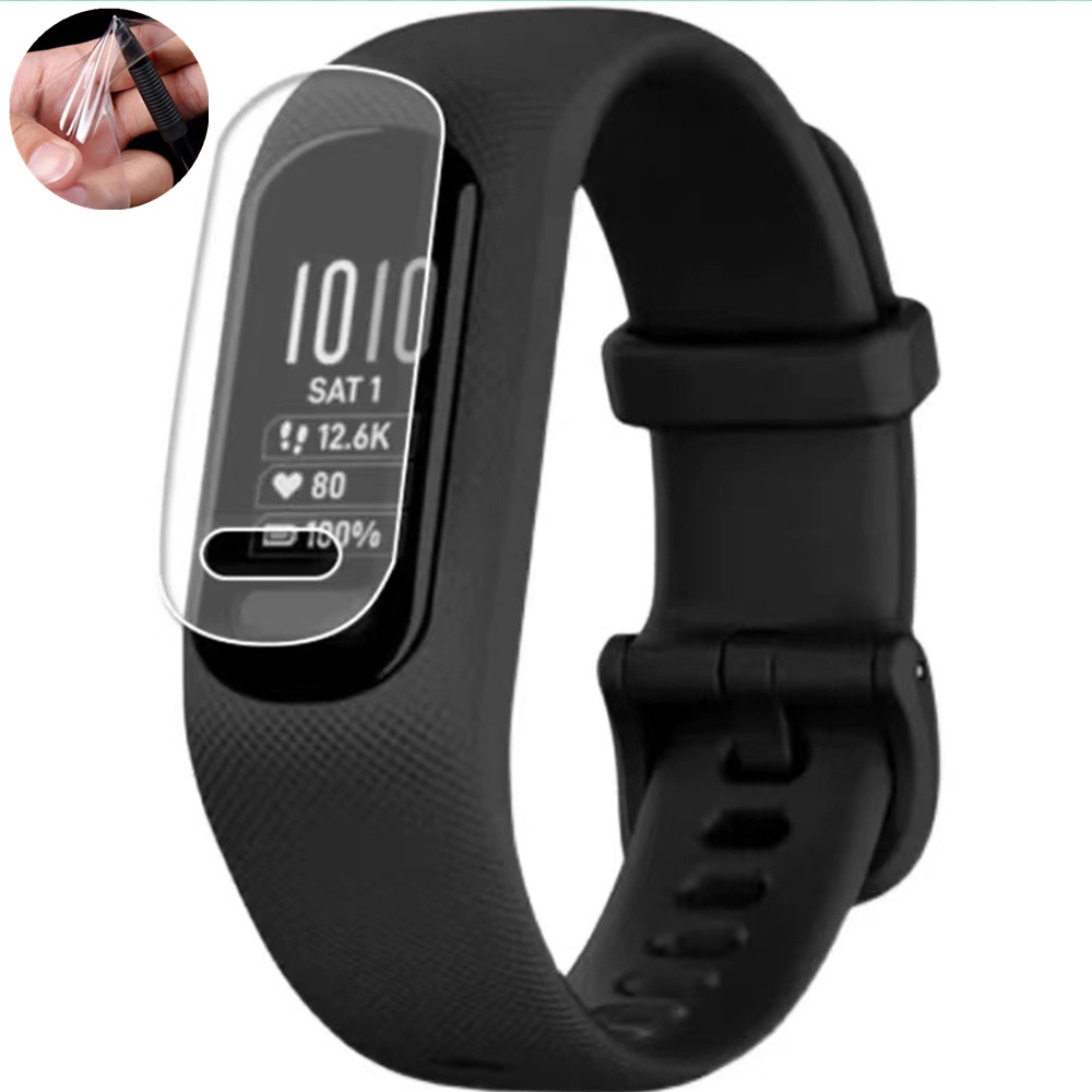 For Garmin Vivosmart 5 Smart Watch Full Screen Protector Anti-shock ...