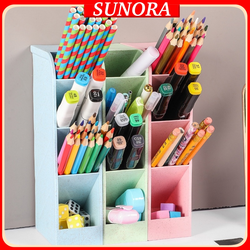 Pen box for desk and study table - Cute pen box with many oblique ...