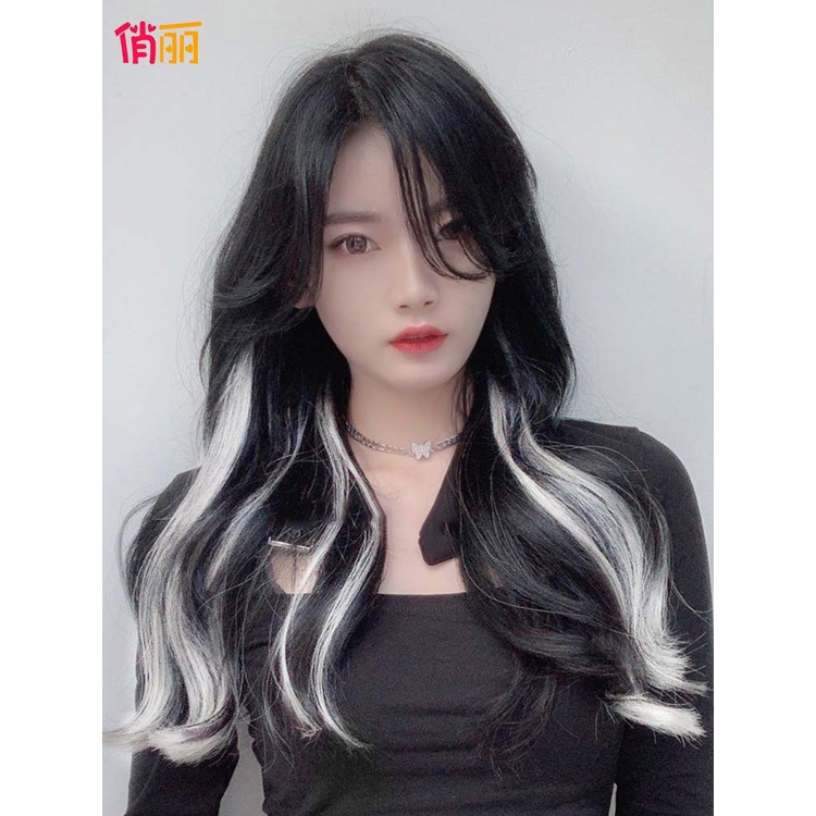 Hanging Ear Dyeing Wig Piece One Seamless Invisible Color Highlighting ...