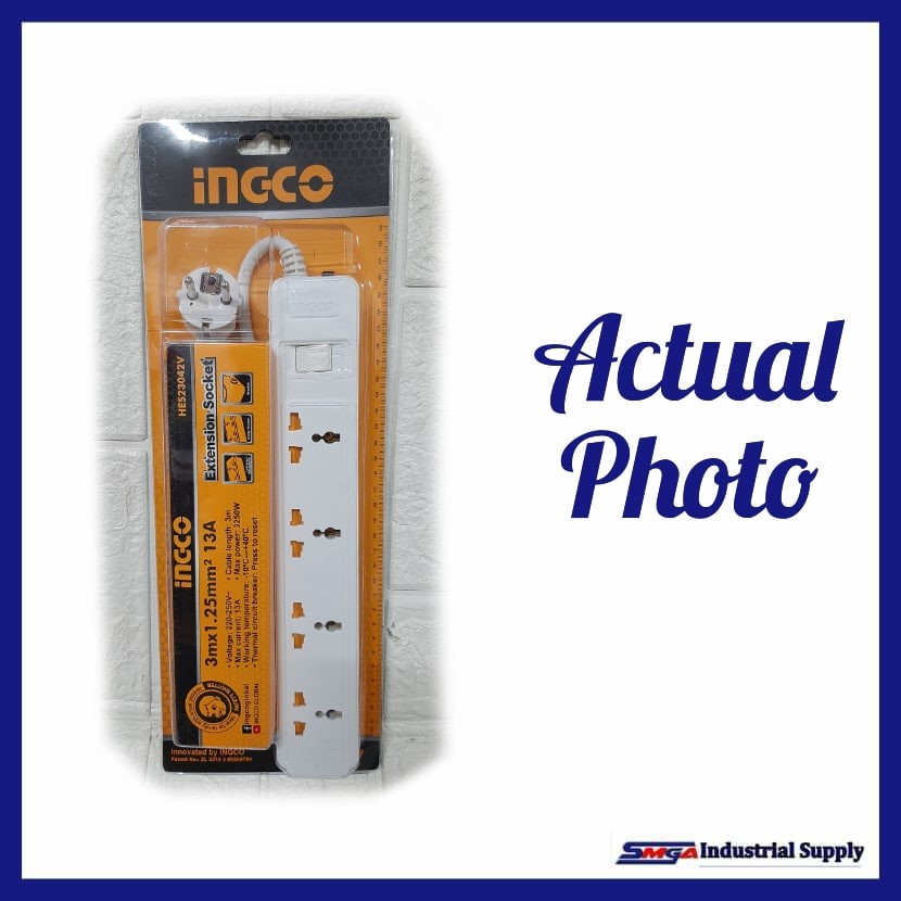 Ingco Extension Socket HES23042V | Shopee Philippines