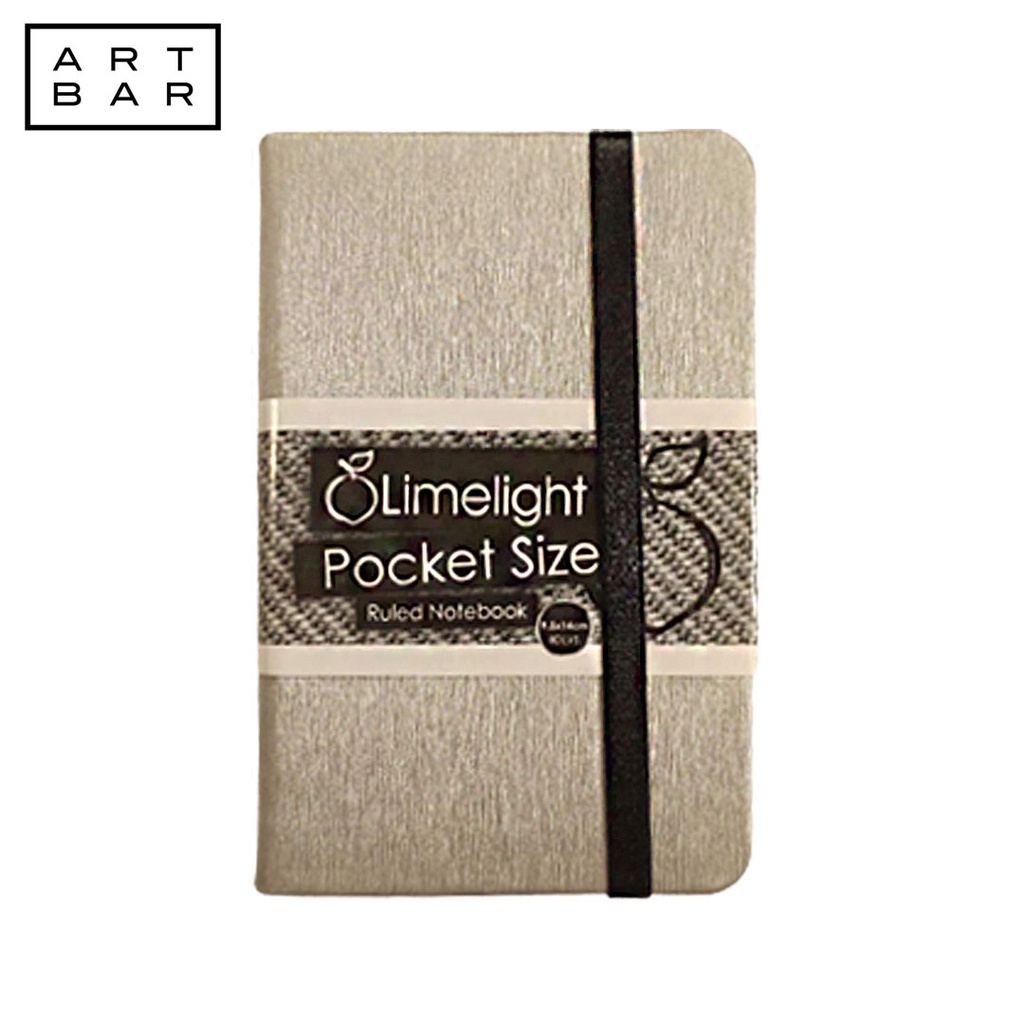 Limelight Journal Notebook 04016087 GT Hardbound 3-3/4X5-1/2 Ruled Gray ...