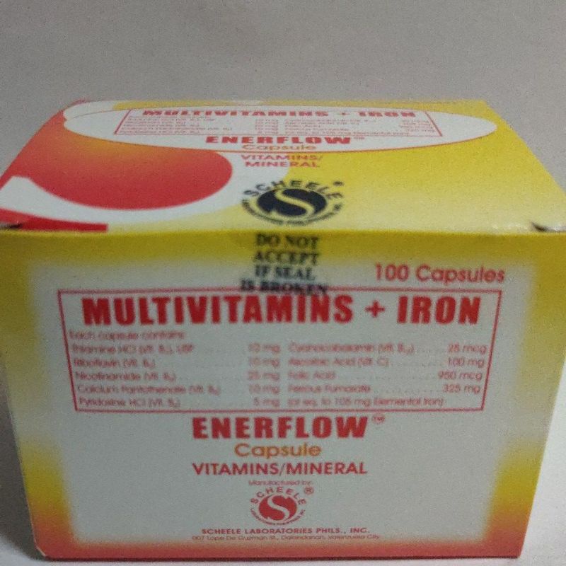 Enerflow (formerly FERRO-MAX) Vitamins and Minerals Multivitamins ...
