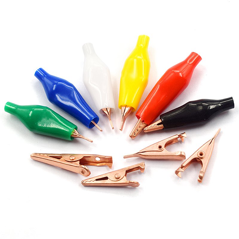 Pure Copper Alligator Clip Electrician Wire Test With Insulation Sleeve ...