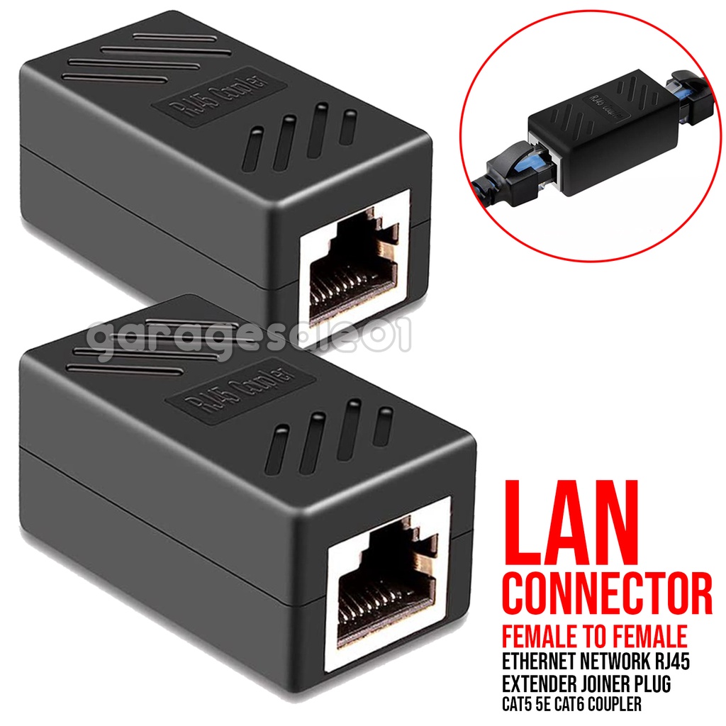 1pc RJ45 Coupler ethernet cable coupler LAN connector inline Cat6/Cat5e ...