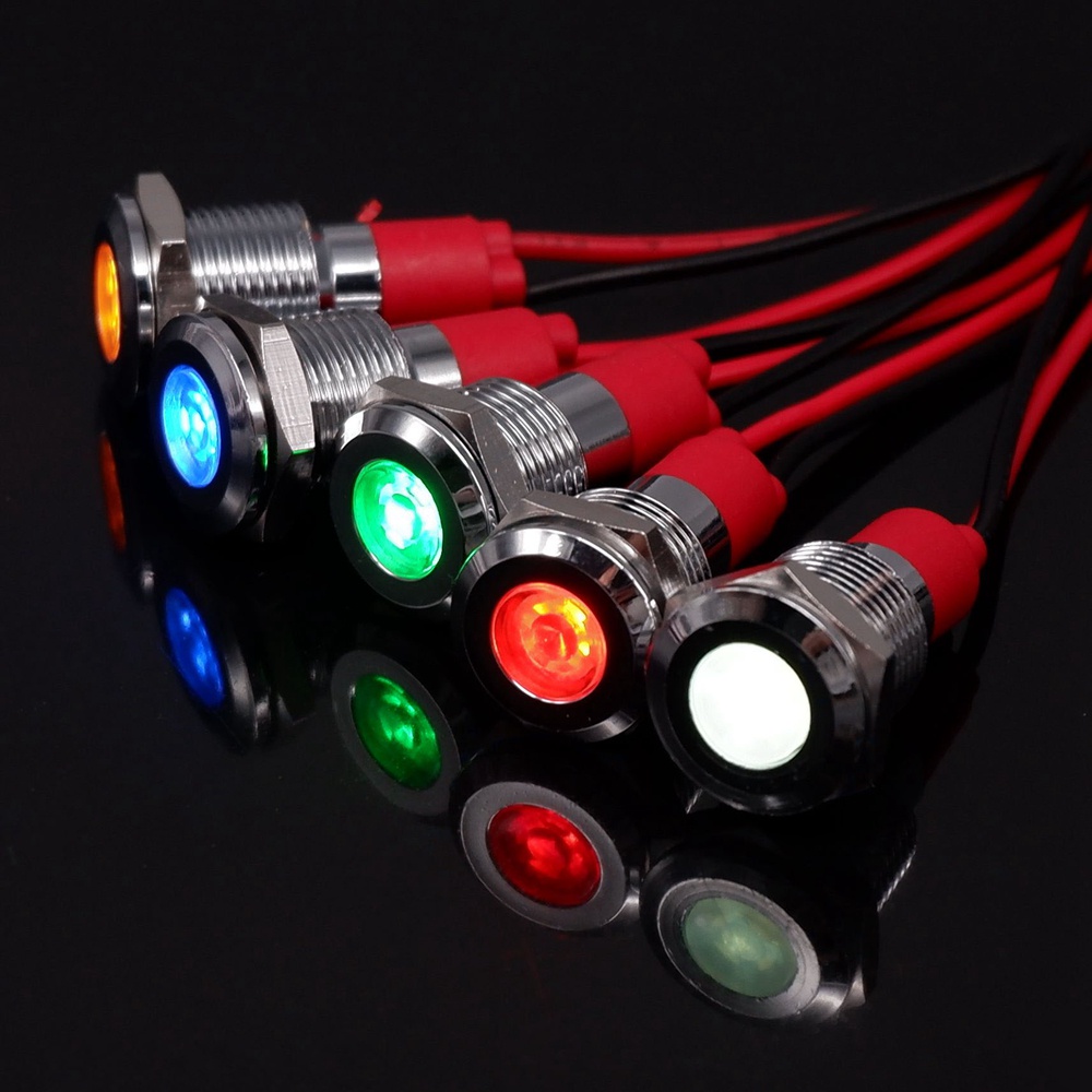 10mm indicator light LED Metal Waterproof Signal Lamp 3V 5V 6V 12V 24V ...