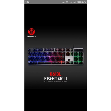 Fantech K613L FIGHTER GAMING Keyboard | Shopee Philippines