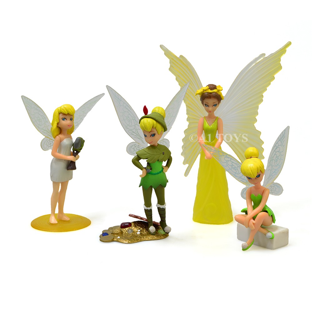 Tinker Bell Action Figure Set contains 4 figures, average height 8 - 9 ...
