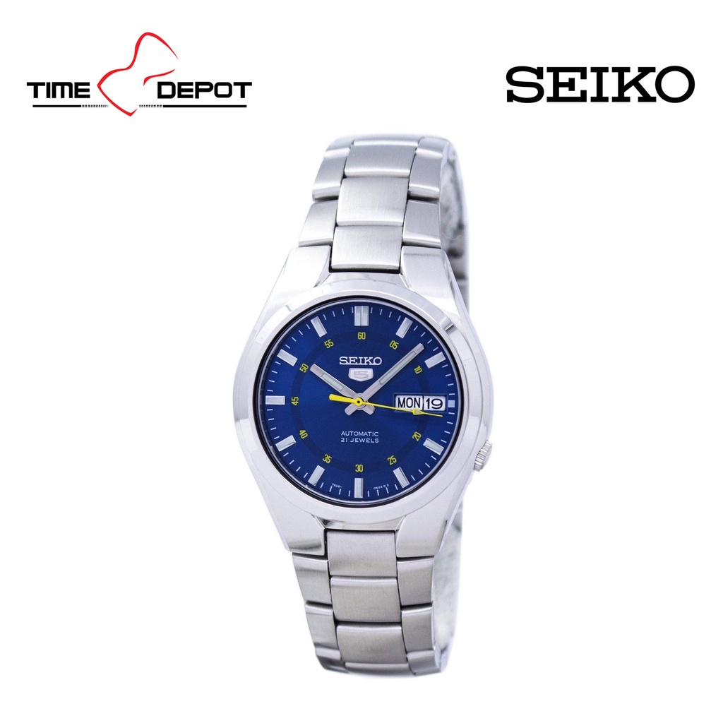 Seiko 5 SNK615K1 Automatic Silver Stainless Steel Strap Watch For Men ...