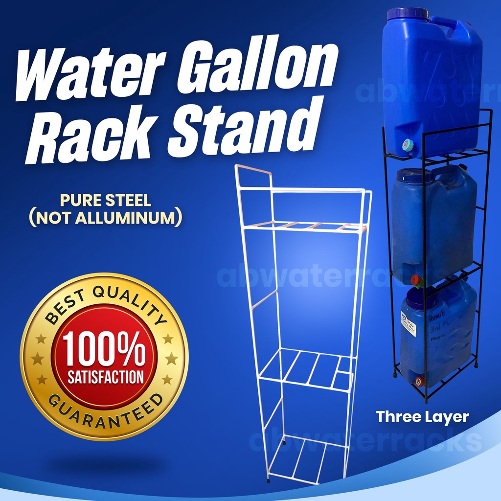3 Layer Water Rack Stand Pure Steel(2-3layer Fit to Round Gallon ...