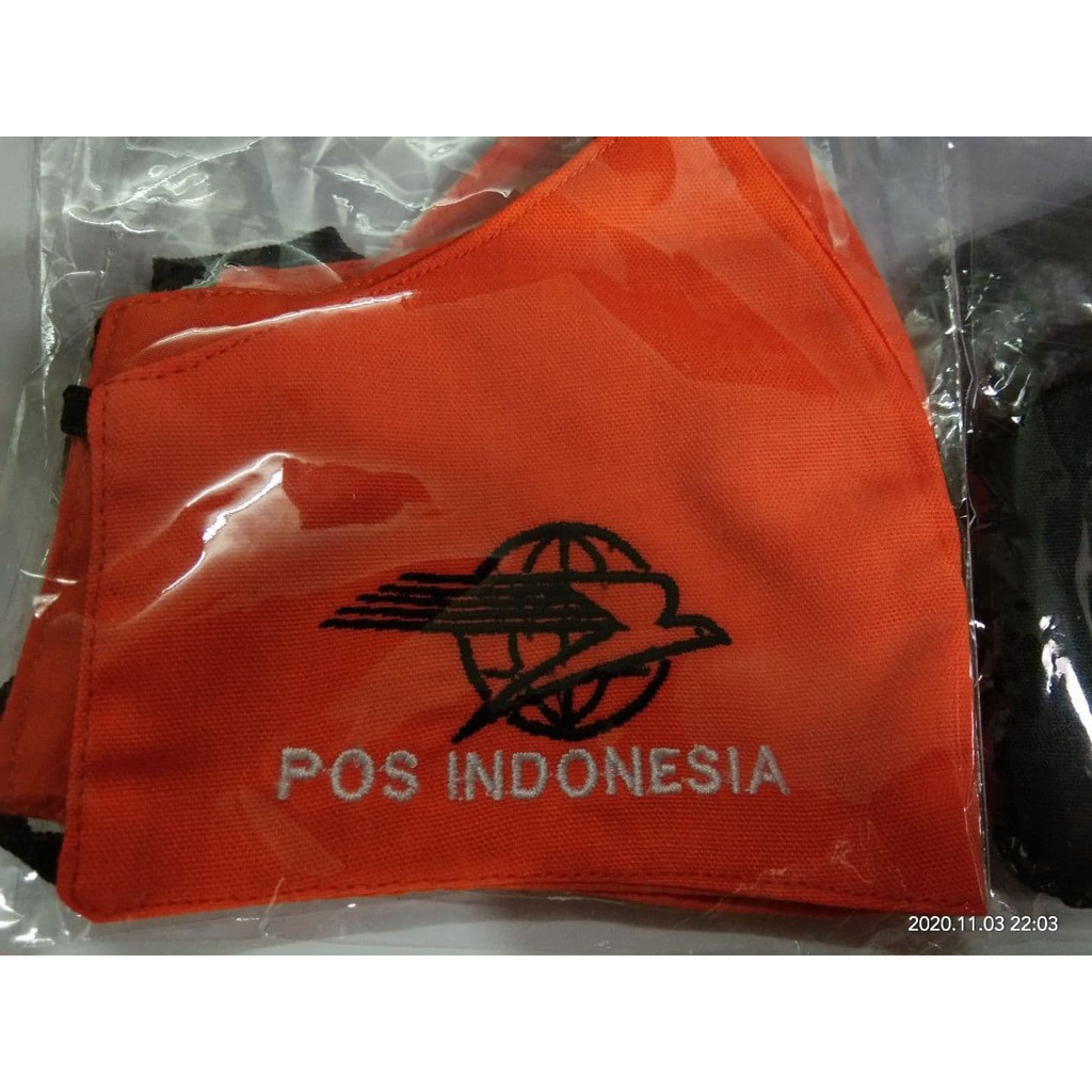 Indonesian Pos Mask 2ply, Computer Embroidery Logo | Shopee Philippines