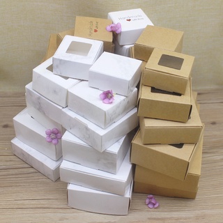 10pcs 9.5x9.5x3cm / 8x8x4cm Kraft Empty Plane Candy Gift White Handmade ...
