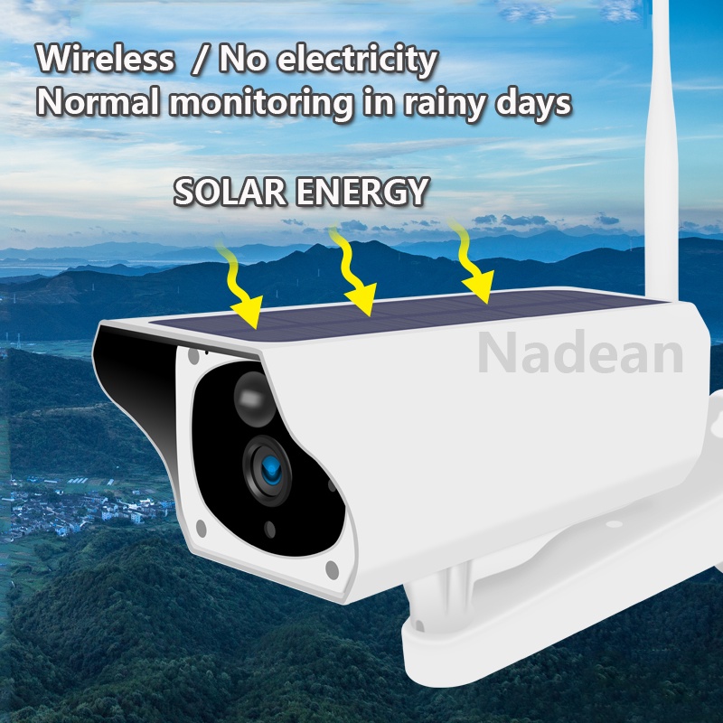 Solar camera HD 1080P outdoor remote outdoor wifi network waterproof ...