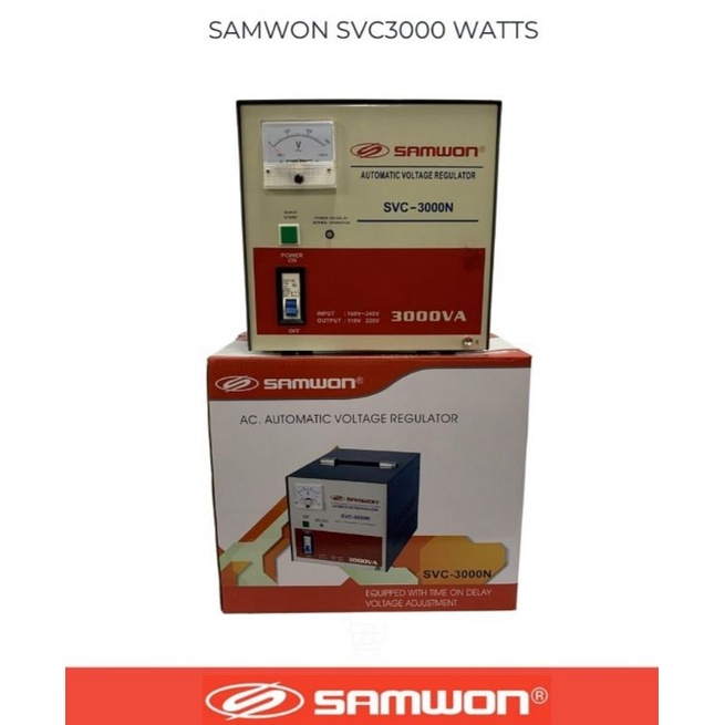 SAMWON SVC-3000N AUTOMATIC VOLTAGE REGULATOR | Shopee Philippines