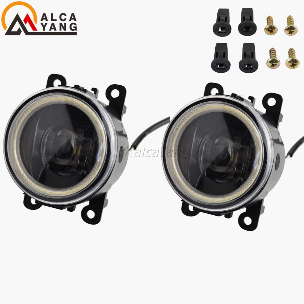 Angel Eyes Fog Lamp Assembly Super Bright Fog Light For Ford Focus MK2 ...