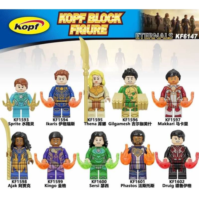 Minifigure Bricks KF6147 - Eternals Set | Shopee Philippines