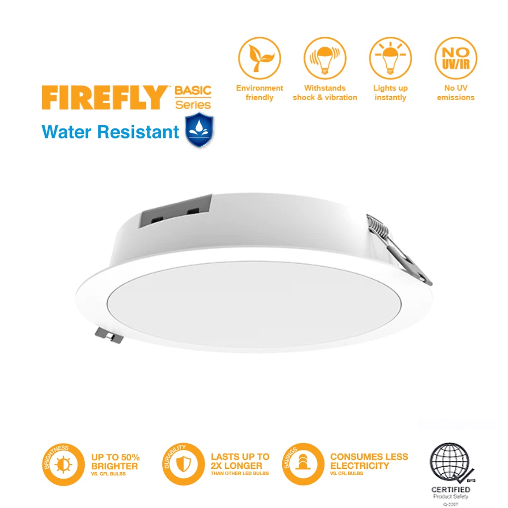 IP44 5 watts Firefly Pro Series LED Water Resistant Downlight 5W ...