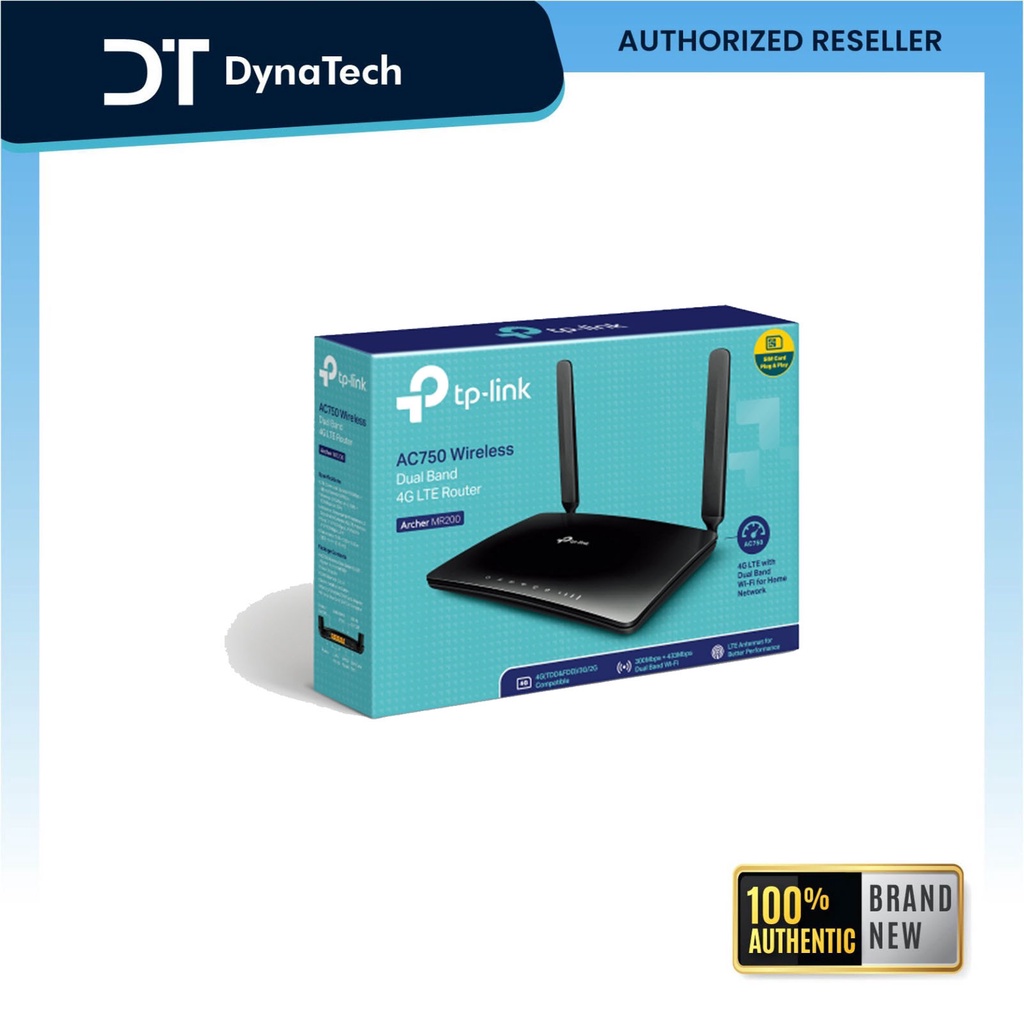 TP-Link Archer MR200 AC750 Wireless Dual Band 4G Openline LTE Router ...