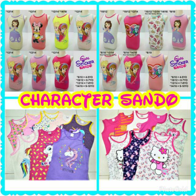 Super Sale!!!!Character Sando For Kids (GIRL)() | Shopee Philippines