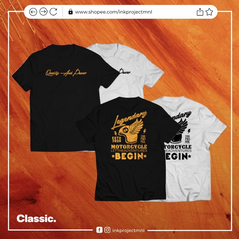 Legendary Classic Shirt by Ink Project MNL | Shopee Philippines