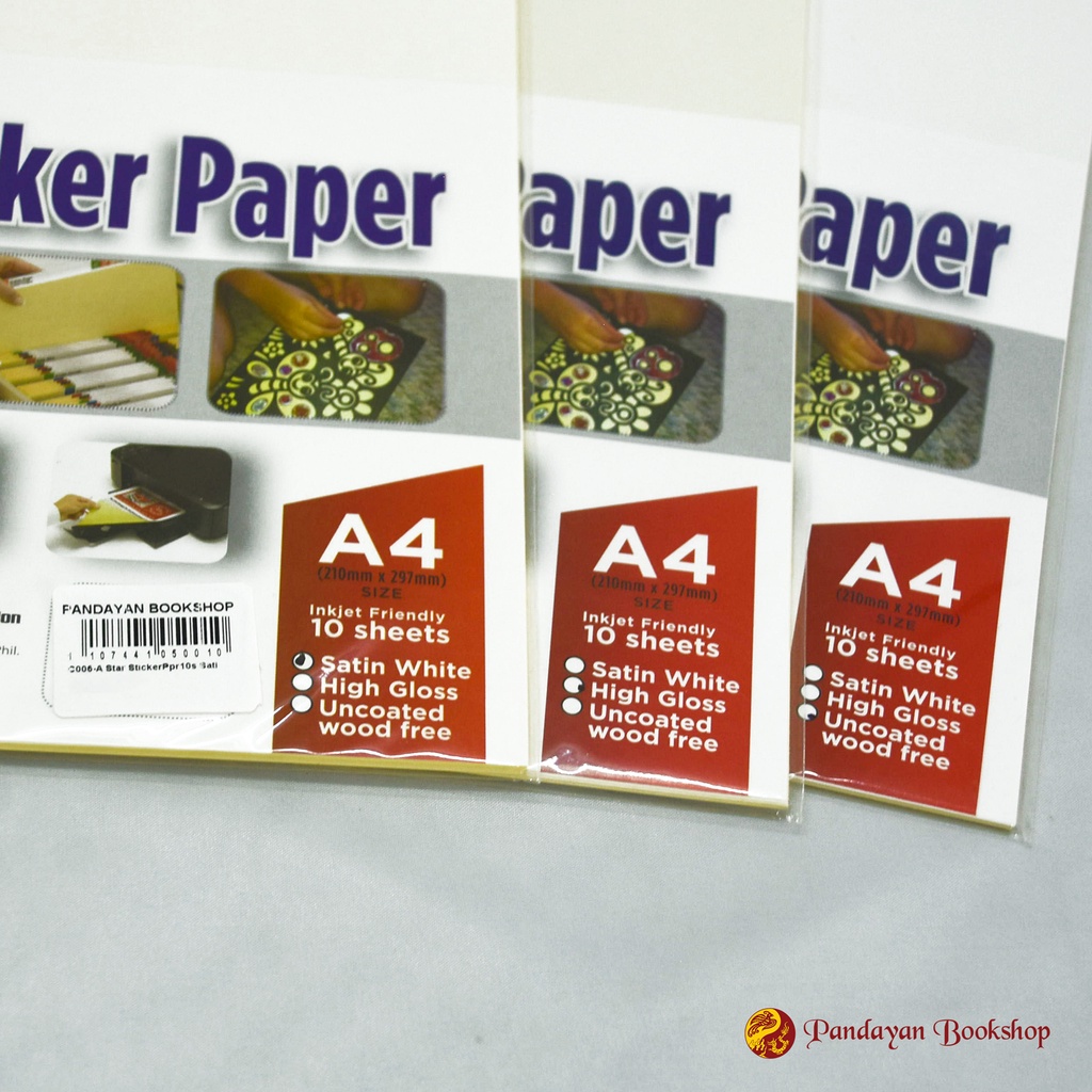 Star Sticker Paper (A4 Inkjet Friendly 10 Sheets/Pack) | Shopee Philippines