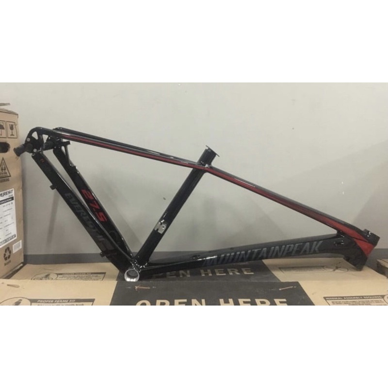 AUTHENTIC MOUNTAIN PEAK FRAME EVEREST PRO 27.5 LARGE MATT BLACK RED FOR ...