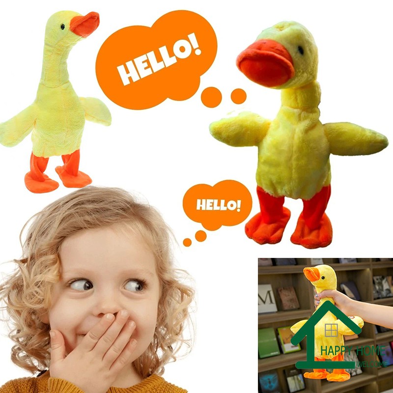 The Talking Singing and Walking Duck Electronic Plush Toy Stuffed ...