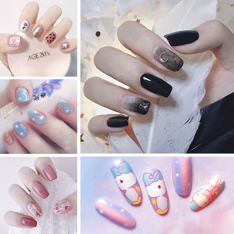 (Not UV Sticker) DA101-120 Finger DIY Normal Nail Sticker Fashion ...