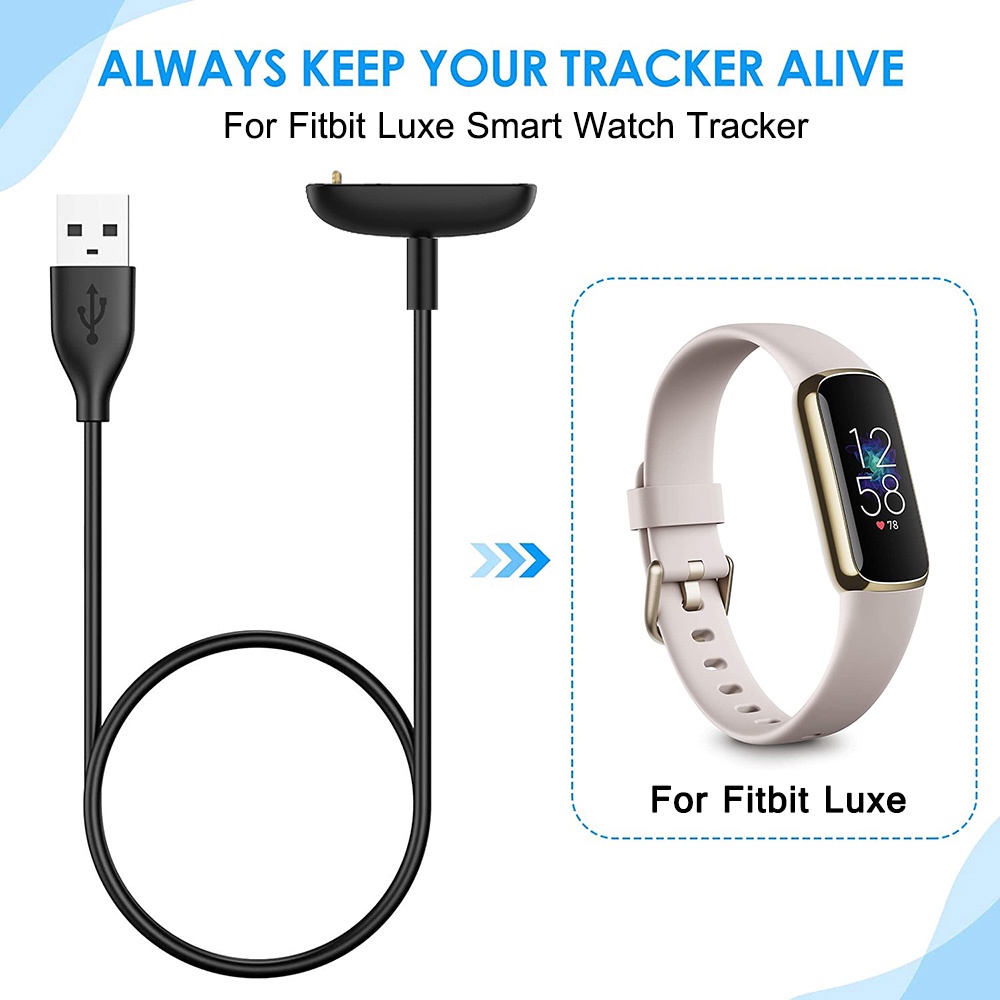 USB Charger For Fitbit charge 6 5 Luxe Charging Cable For Fitbit Luxe ...
