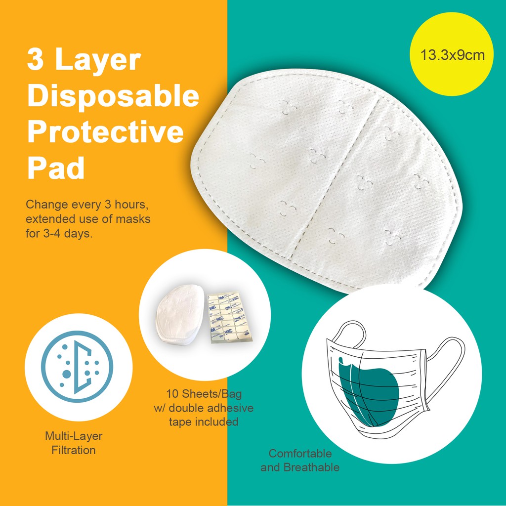 3 Layer Mask Filter 10 PCS/PACK | Shopee Philippines