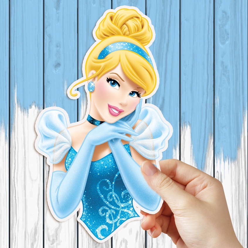Princess Cinderella Waterproof Vinyl Sticker Sticker | Shopee Philippines