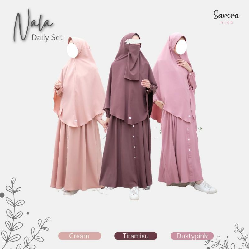 Nala Daily Set By Hijab Silk (Roman Robe) | Shopee Philippines