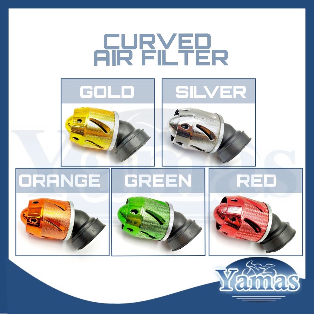 MOTORCYCLE CURVED, BIG, AND HIGH FLOW AIR FILTER | Shopee Philippines